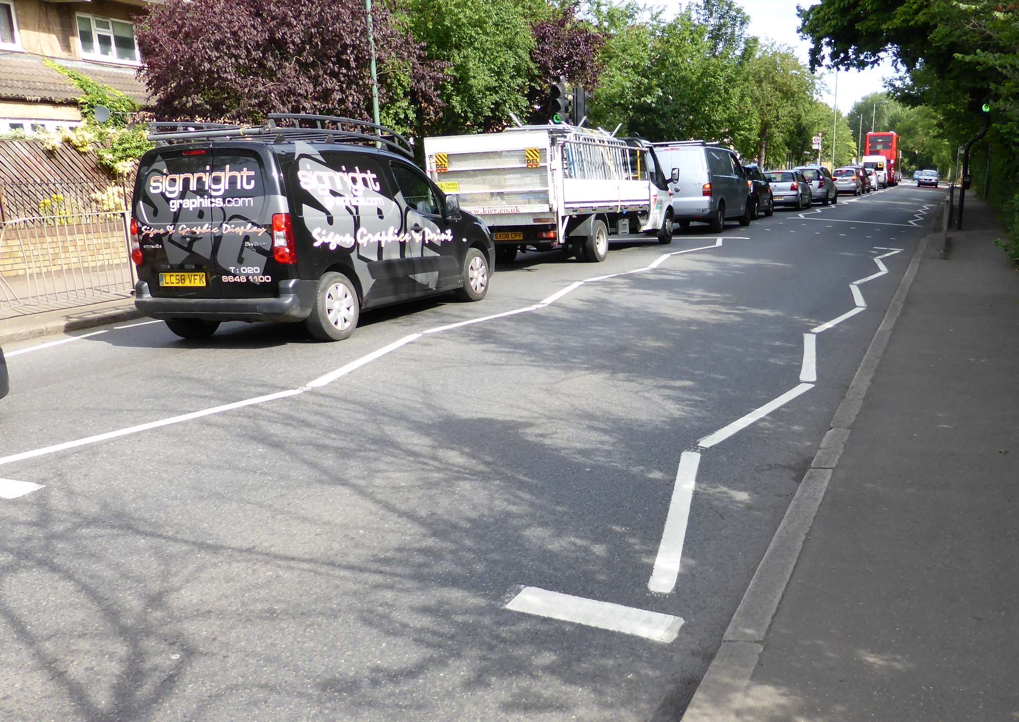 Road markings and lines