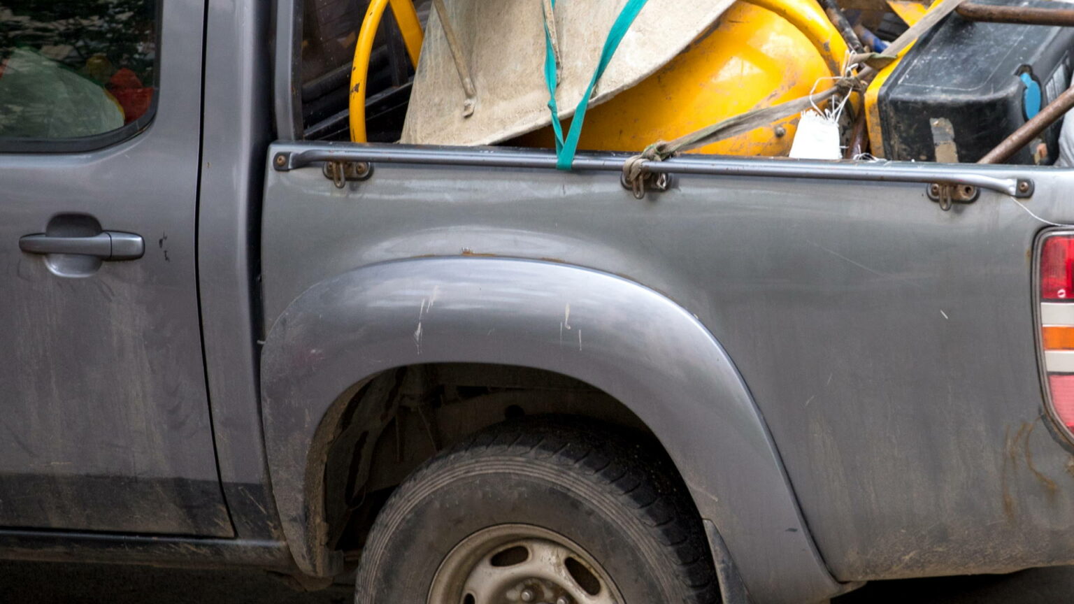 How do you safely load a pick-up truck